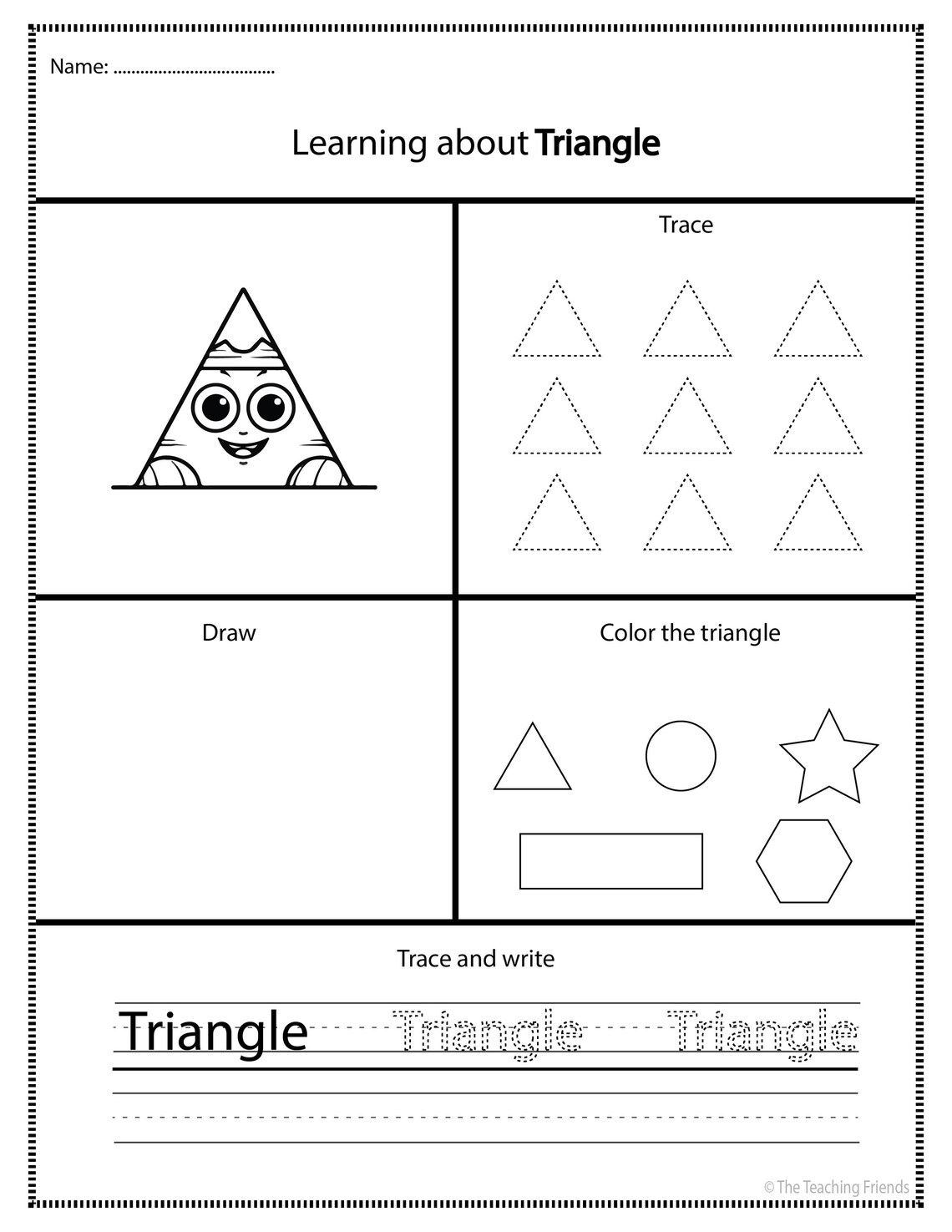 2D and 3D Shapes Learning Worksheets – Printable Activity - Etsy