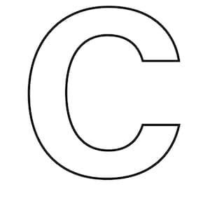 Large Printable Uppercase Alphabet Letters Big Block Letters for ...