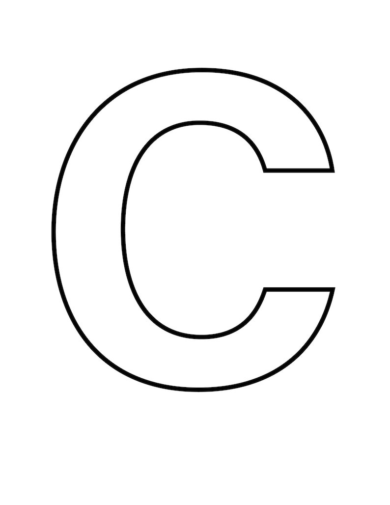 Printable Uppercase Alphabet Letters – Large A-Z Block Letters Big ...