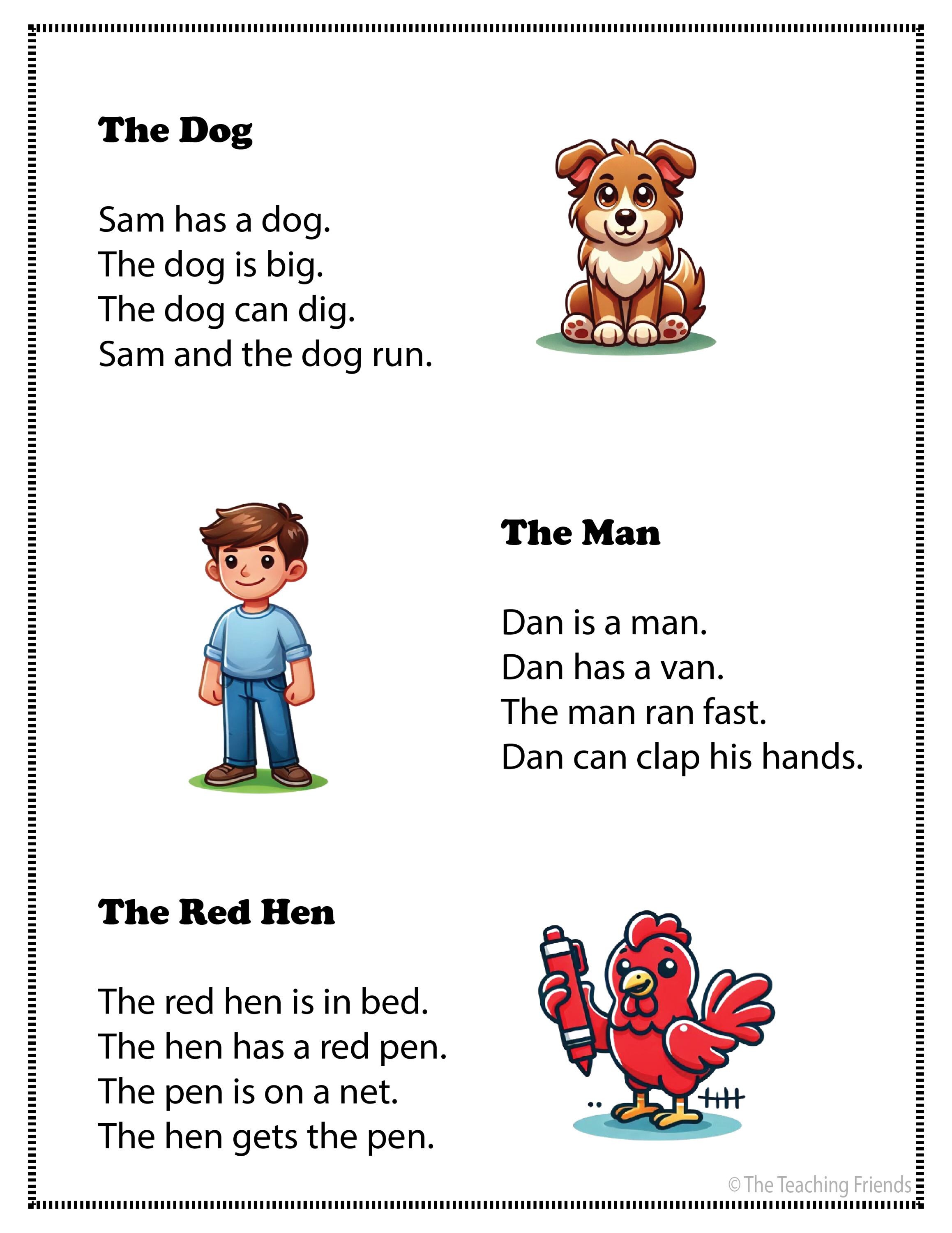 CVC Phonics Bundle: Kindergarten Reading Passages & Games (PDF Download ...