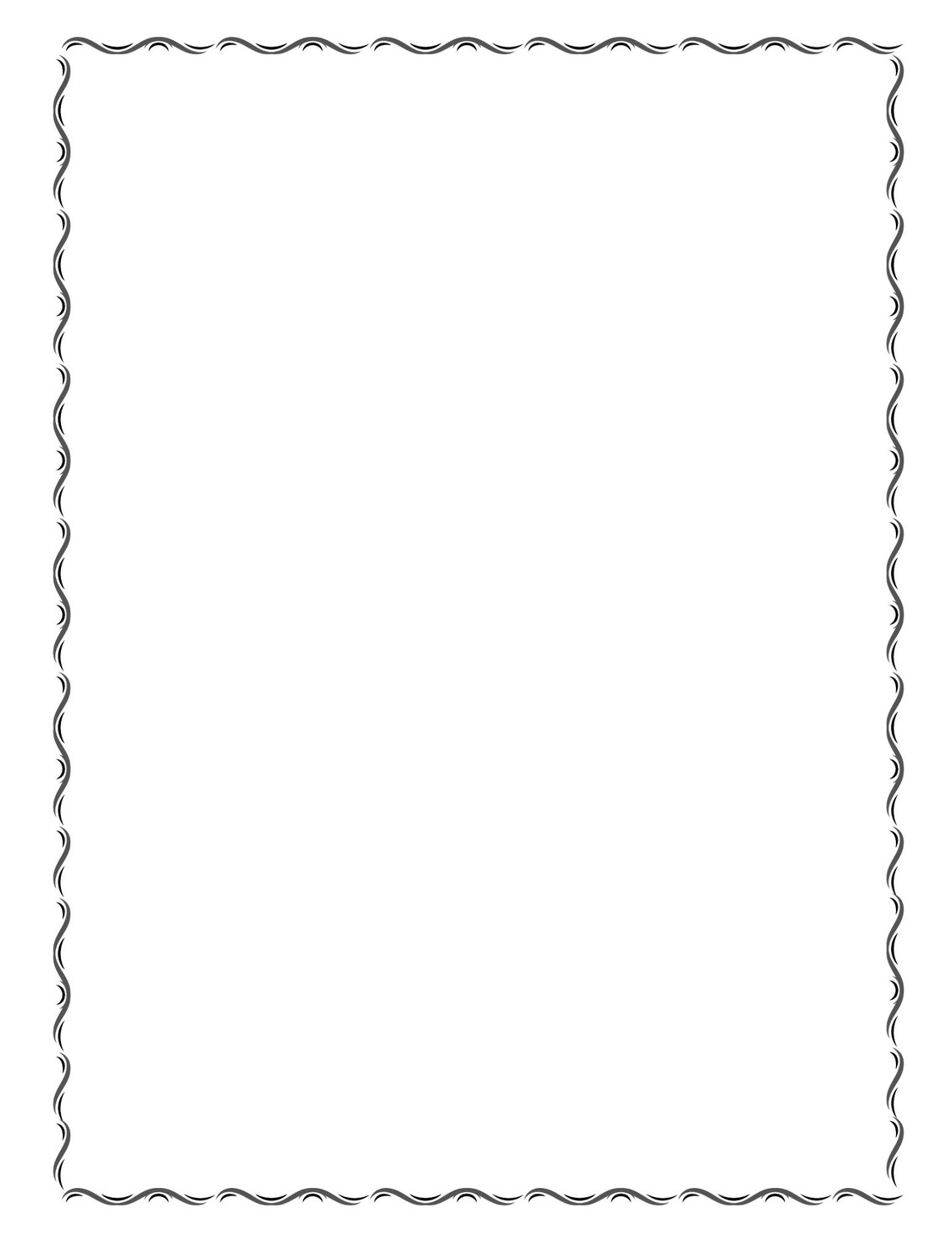 Printable Border Frames Clipart Digital Borders for Worksheets ...