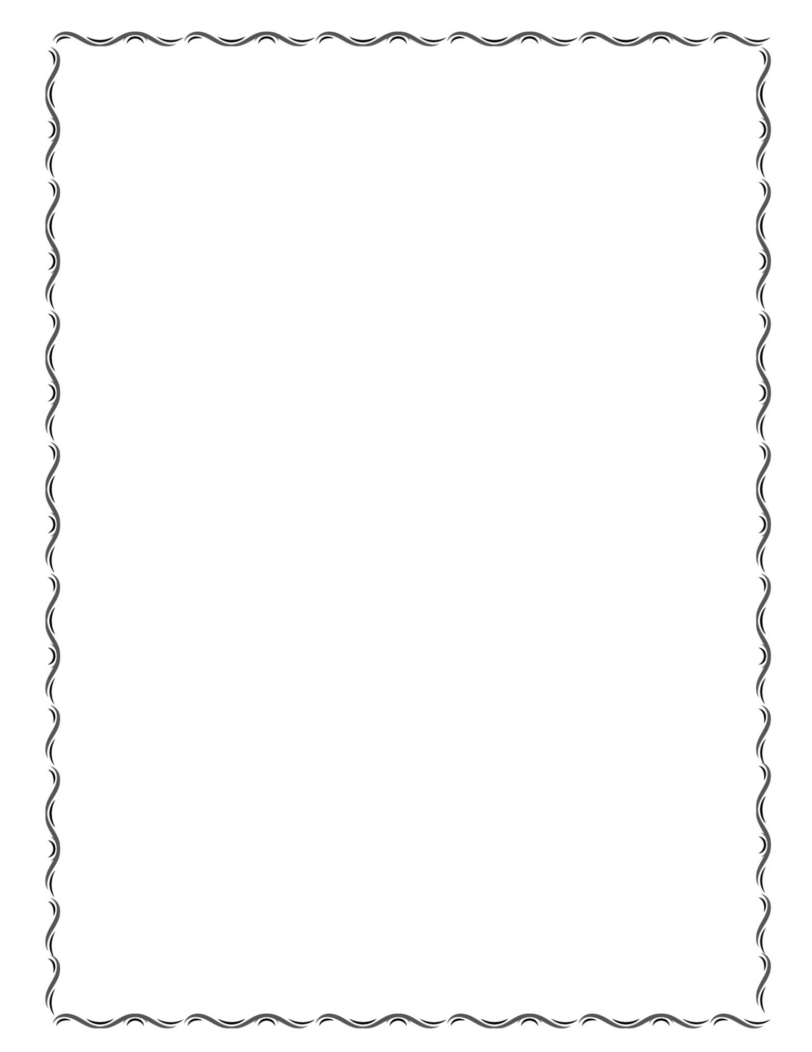 Printable Border Frames Clipart Digital Borders for Worksheets ...