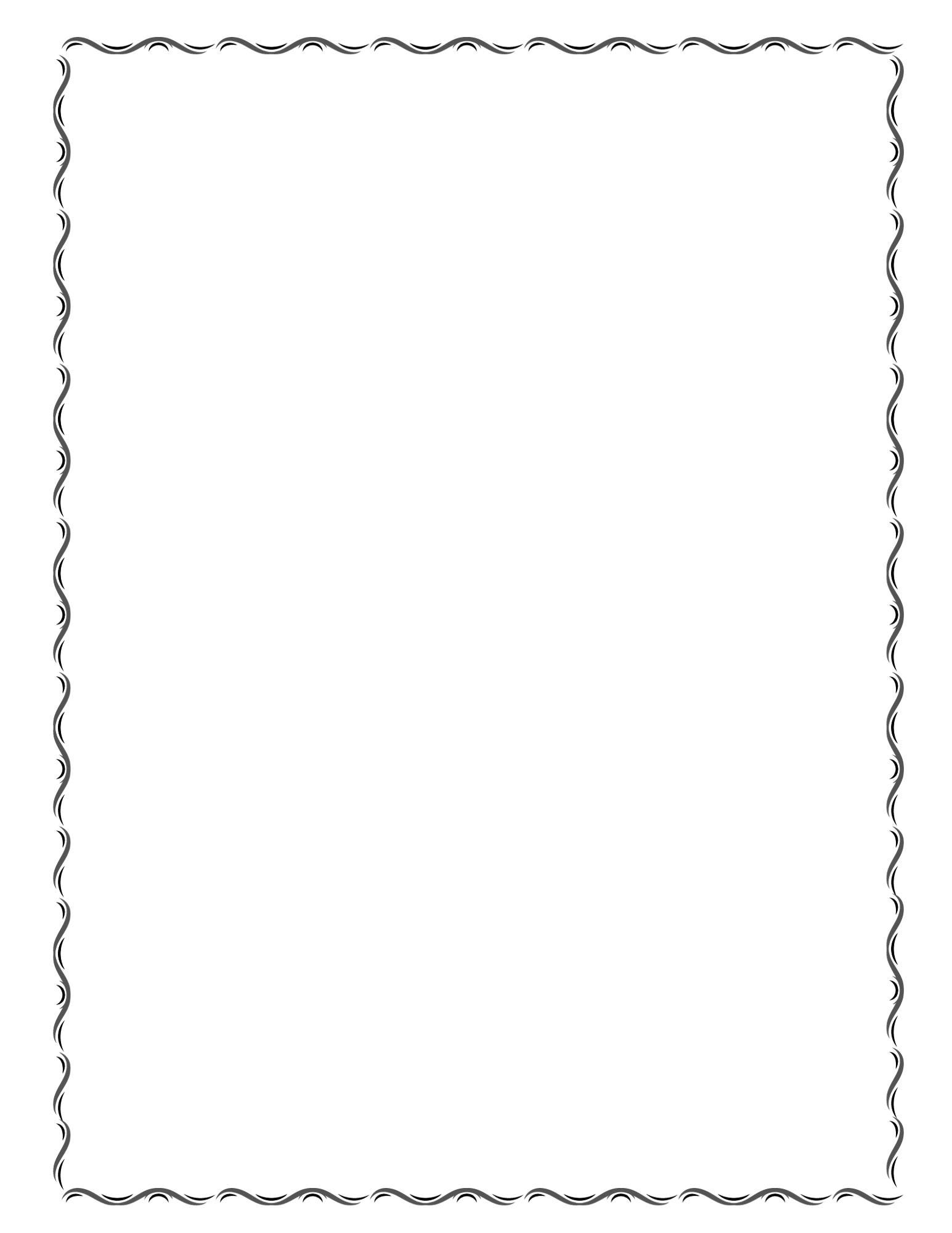 Printable Border Frames Clipart: Teacher Worksheet Decor (digital ...