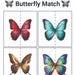 Butterfly Match Puzzle Symmetry Matching Game Preschool Kindergarten ...