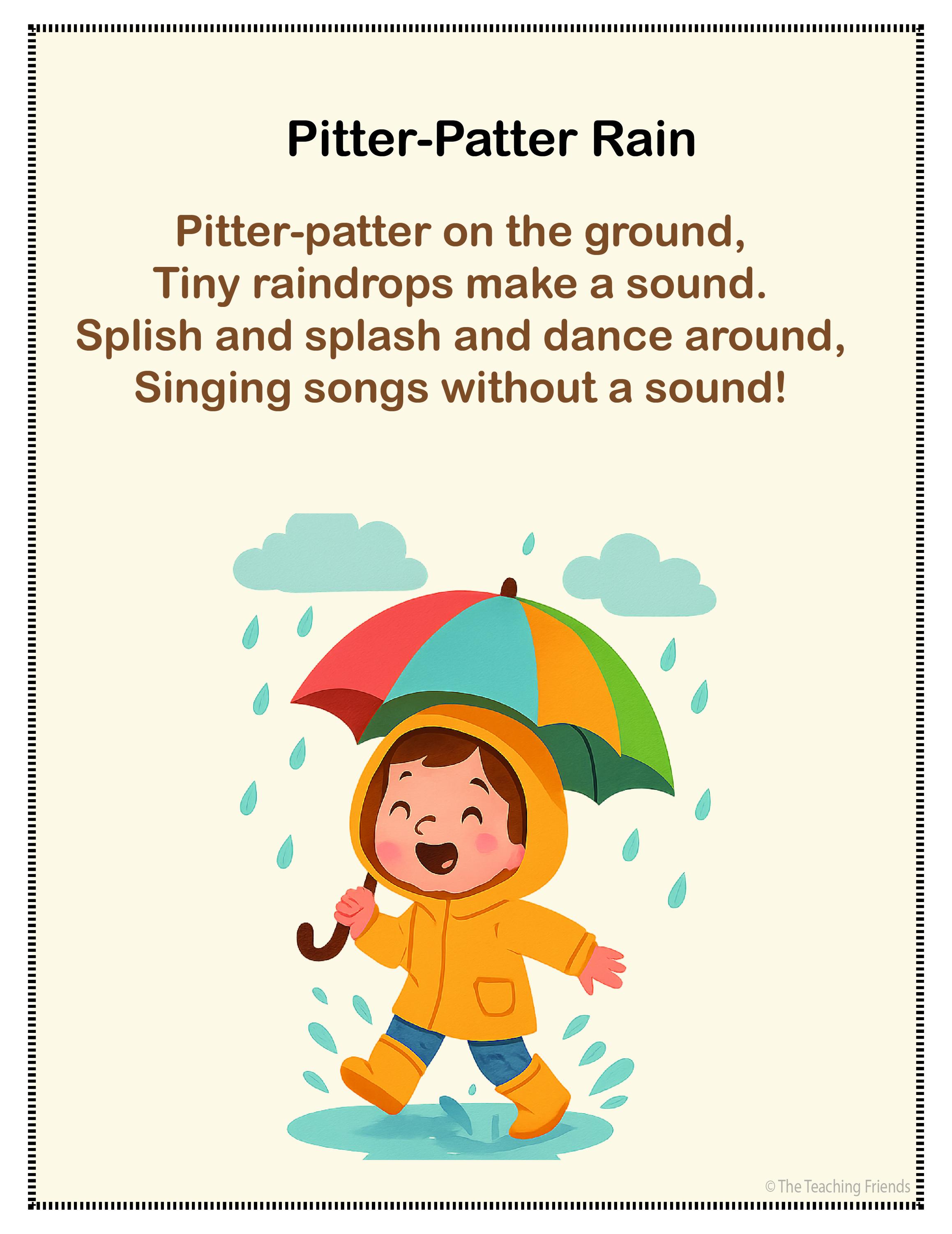 Preschool Poem Book With Pictures | Toddler Poetry Book | Illustrated ...