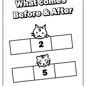 Fun Number Sequence Worksheets 1-200 | Before and After Counting ...