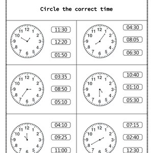 Telling Time Worksheets: Clock Activities for Kindergarten - 2nd Grade ...