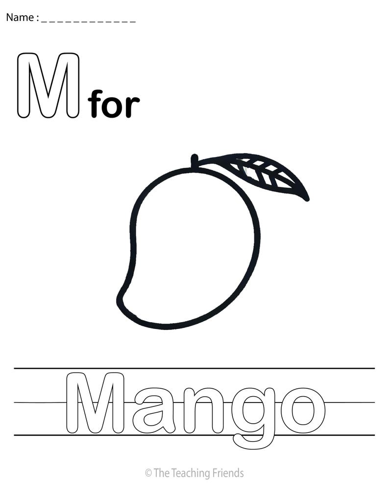 Alphabet Tracing Worksheets Printable Letter Recognition A-Z Uppercase ...