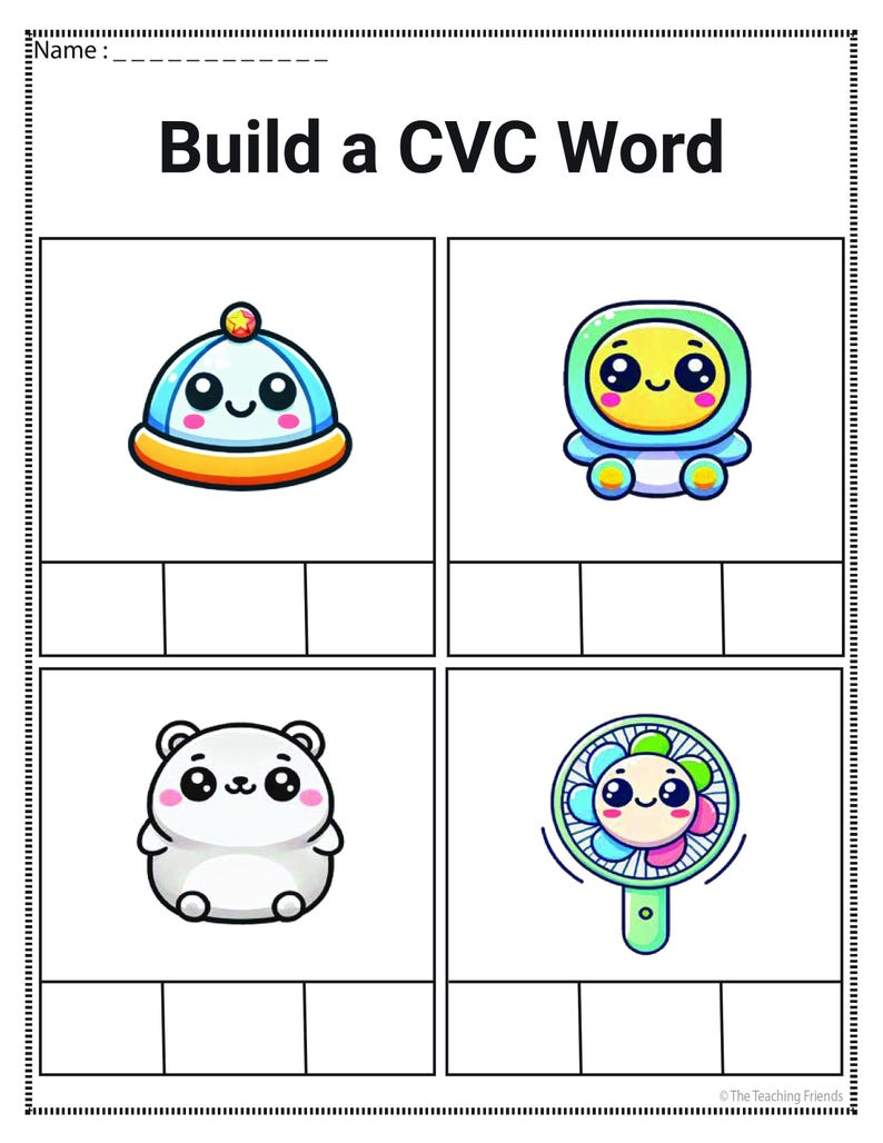 CVC Word Builders | Fun & Engaging Phonics Activities for Early Readers ...
