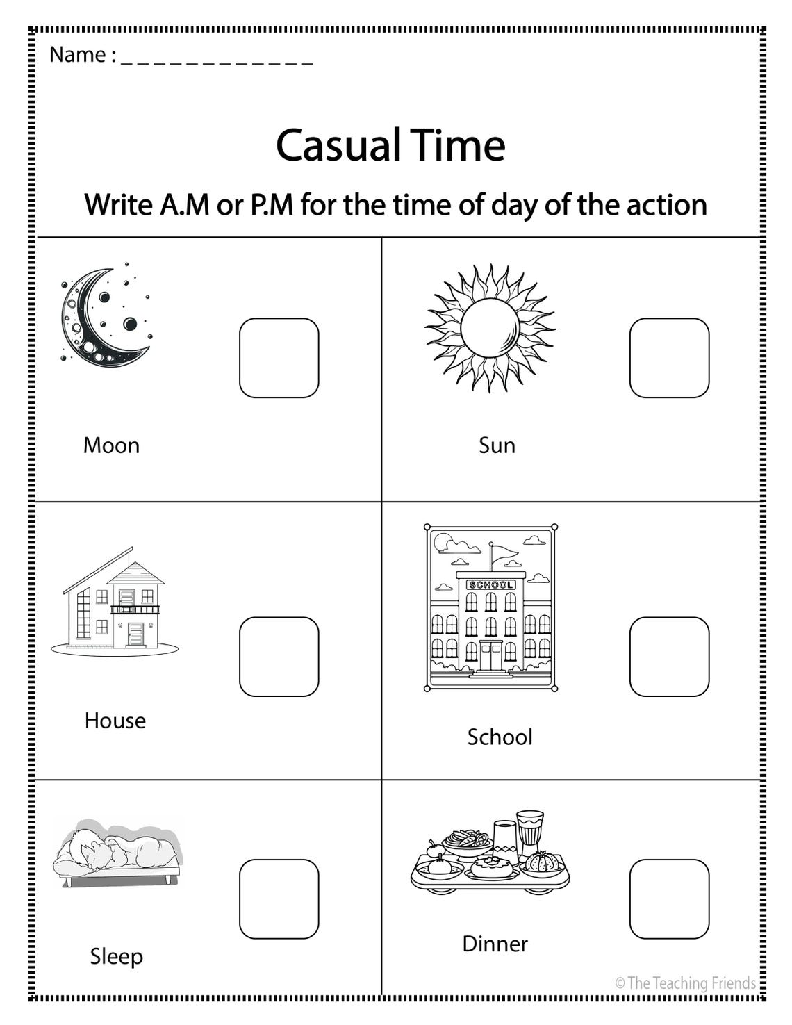 Telling Time Worksheets Learn to Tell Time Clock Activities ...