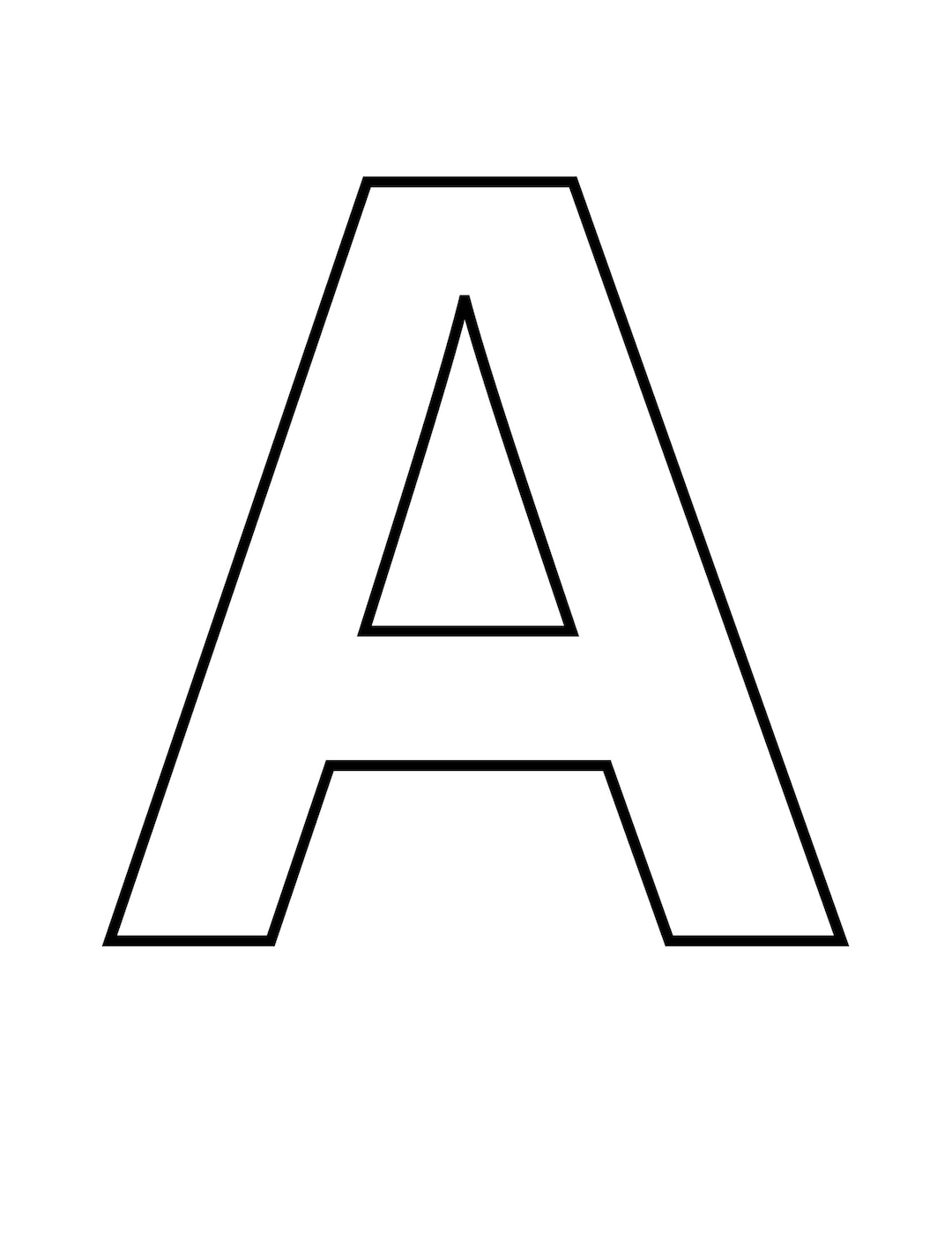 Large Printable Uppercase Alphabet Letters Big Block Letters for ...