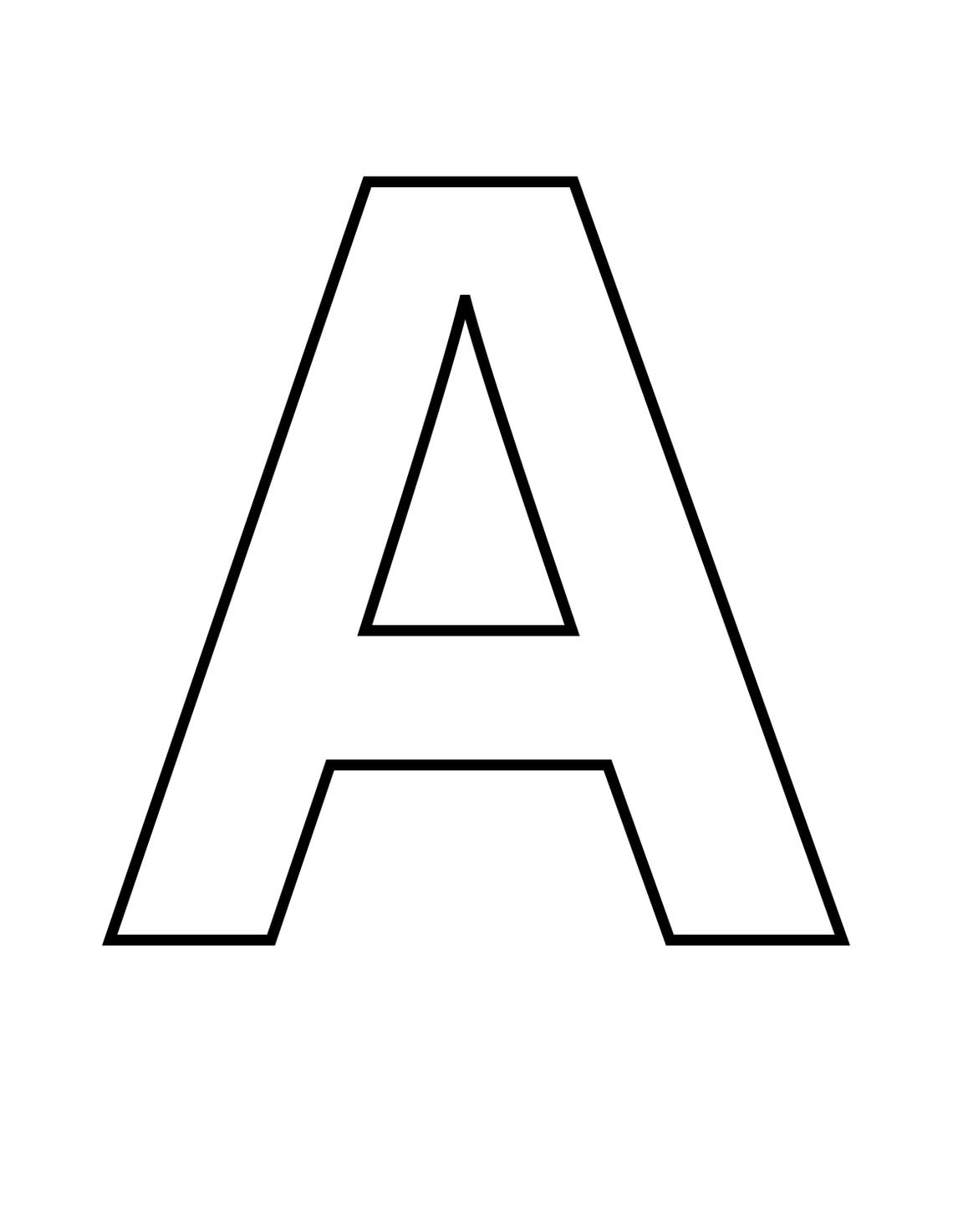 Large Printable Uppercase Alphabet Letters Big Block Letters for ...