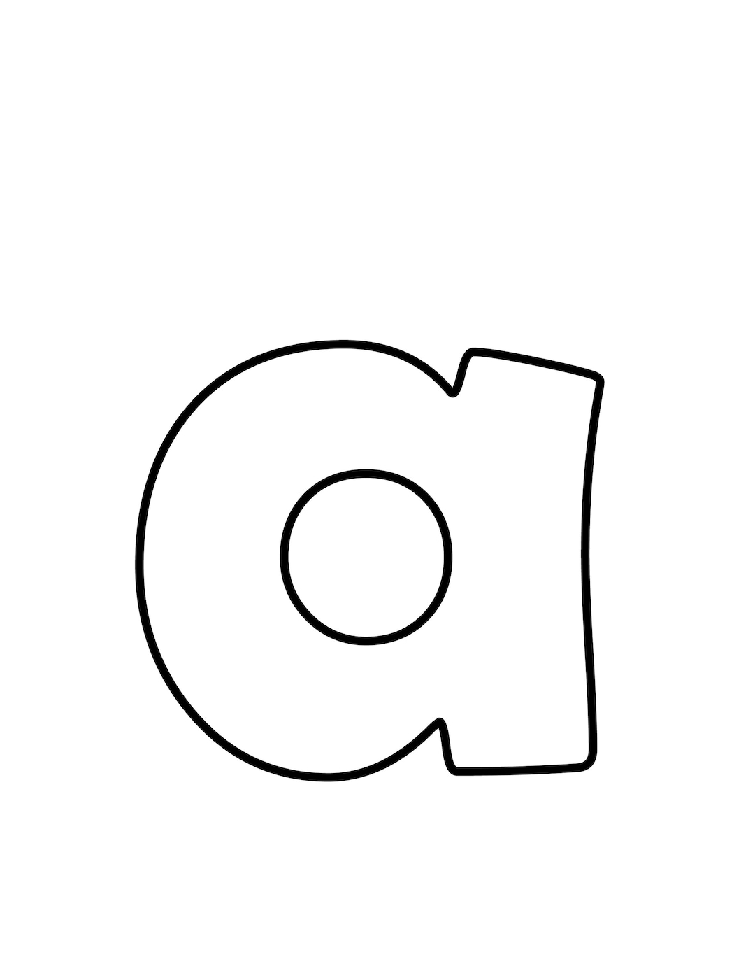 Printable Lowercase Alphabet Letters: Big Block Font (PDF) - Etsy UK