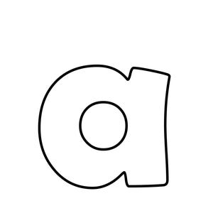 Large Printable Lowercase Alphabet Letters Big Block Letters for ...