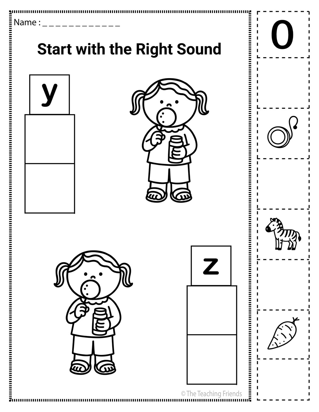 Beginning Sounds Worksheets for Preschool | Alphabet Cut and Paste ...