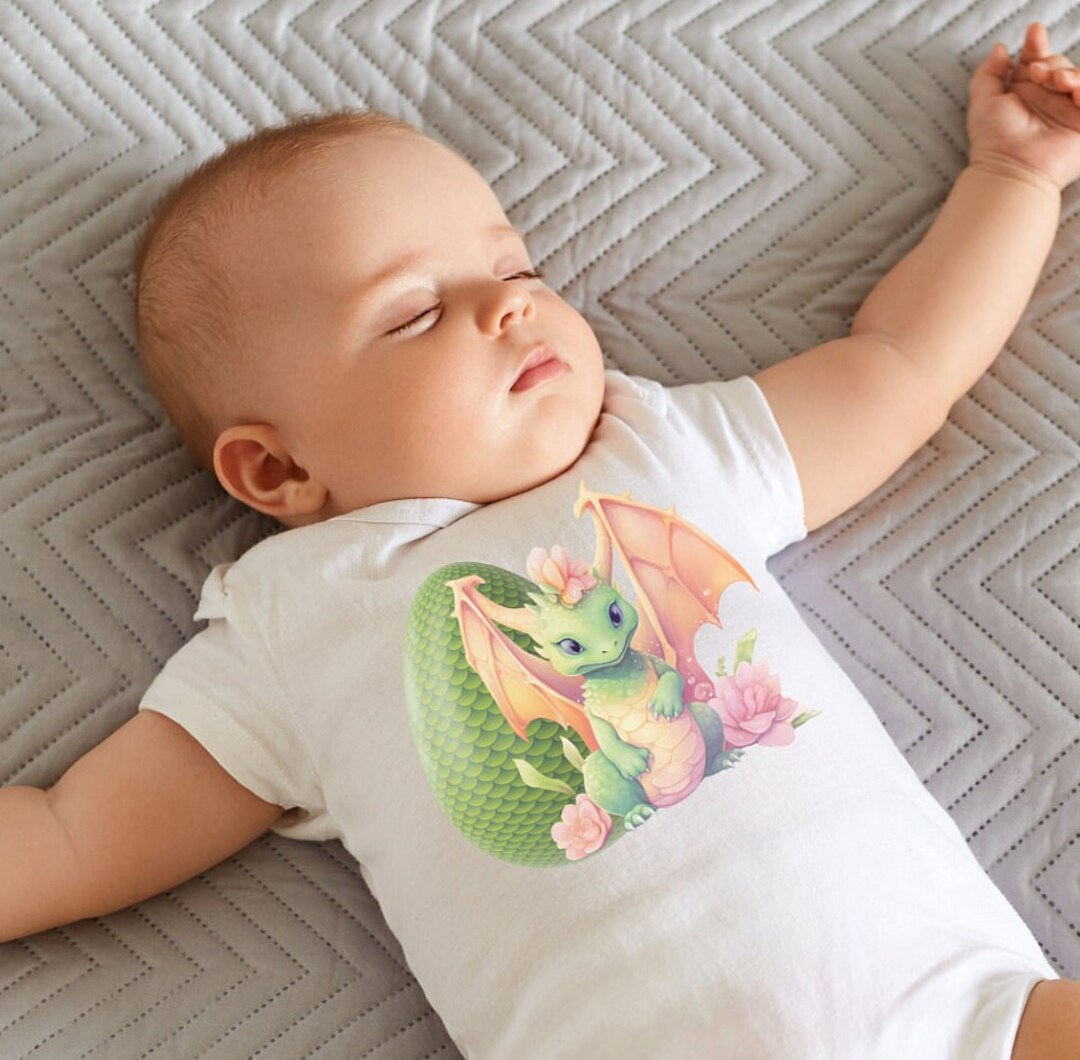 Adorable Baby Dragon Bodysuit Perfect Dragon Shower Gift for Little ...