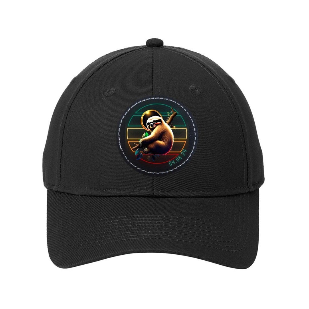 Solar Eclipse 2024 Science Teacher Hat Gift sloth Eclipse Combo ...