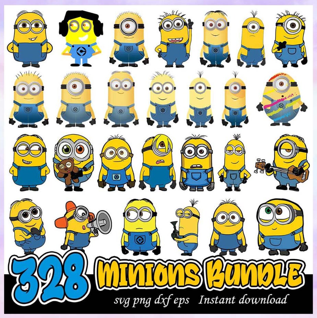 Minions Svg Bundle, Minions Png, Despicable Svg, Layered SVG, Minions ...