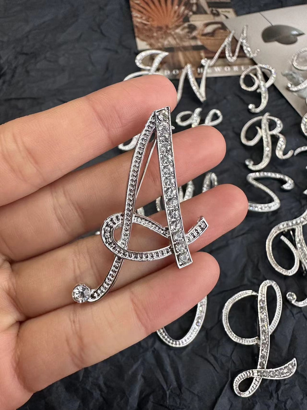 26 English Letters Brooch Pin Personalized Badge Lapel Pin - Etsy