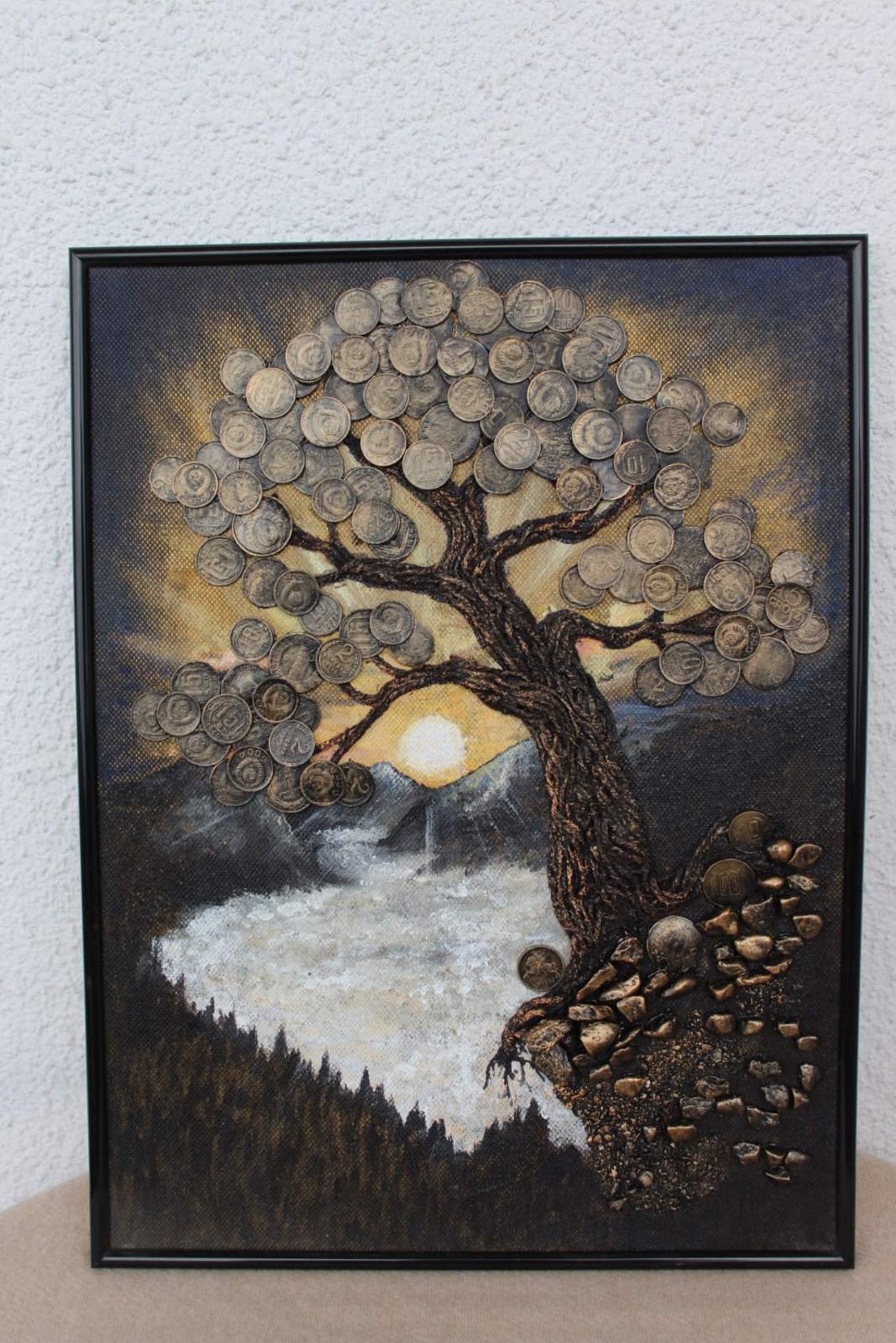 Money Tree Painting, Golden Tree, Money Tree - Etsy