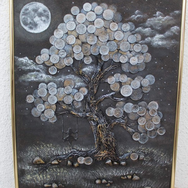 Money Tree Painting - Etsy