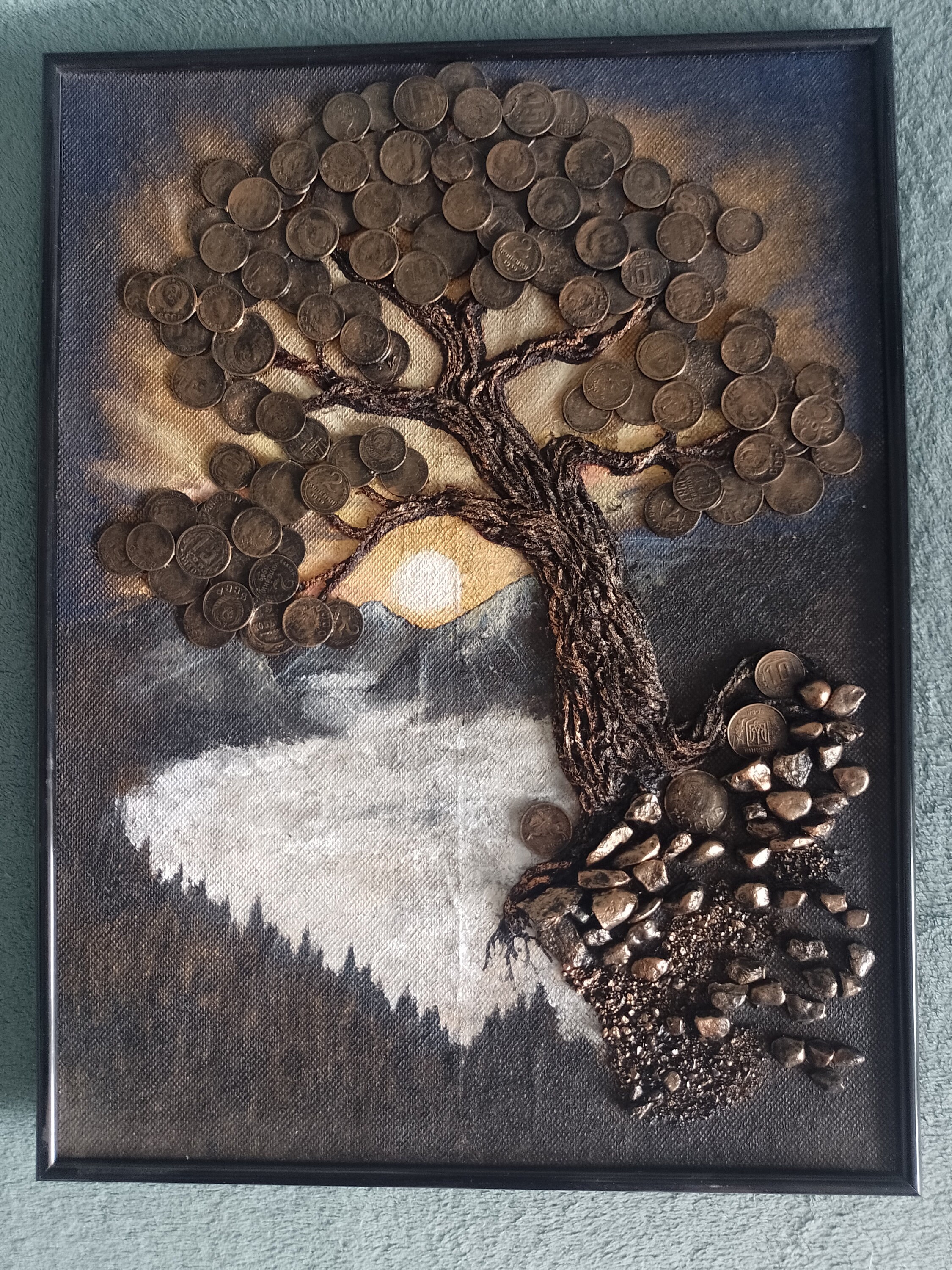 Money Tree Painting, Golden Tree, Money Tree - Etsy