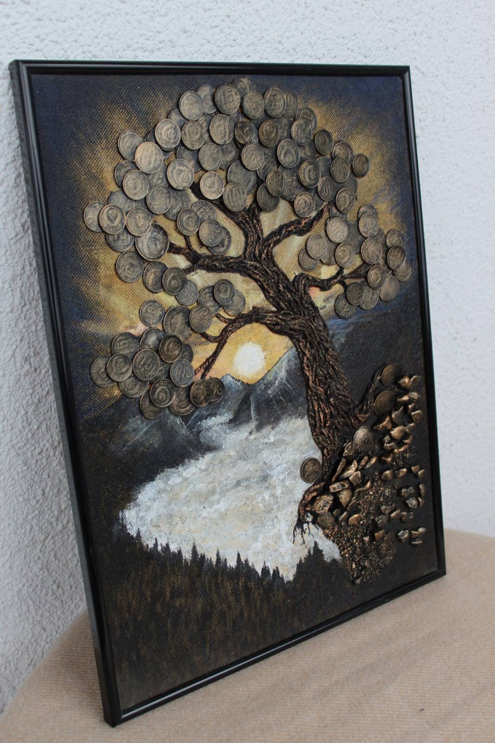 Money Tree Painting, Golden Tree, Money Tree - Etsy