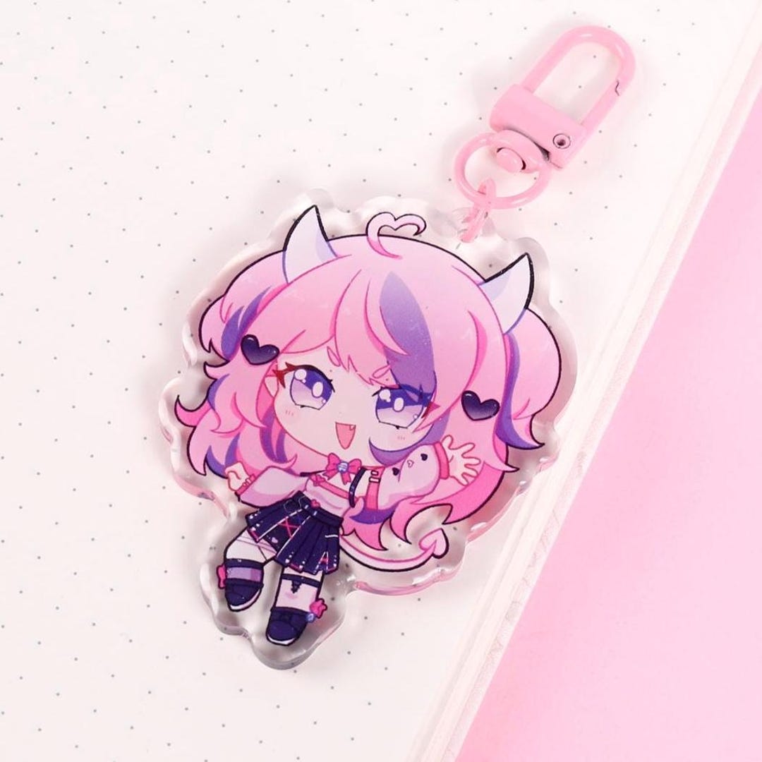 Iron Mouse Vshojo Keychain Charm - Etsy