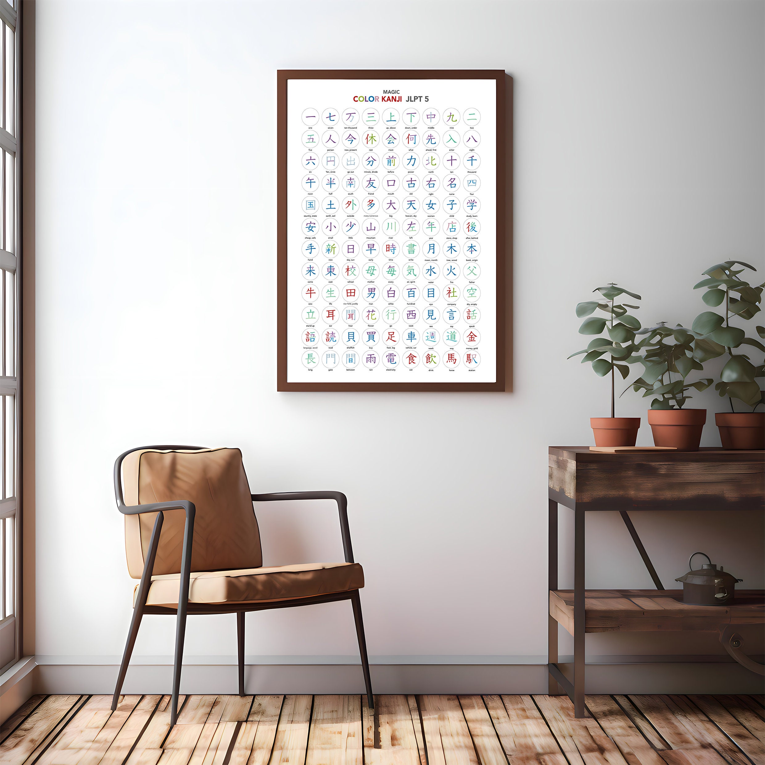 Magic Color Kanji JLPT 5 - Etsy