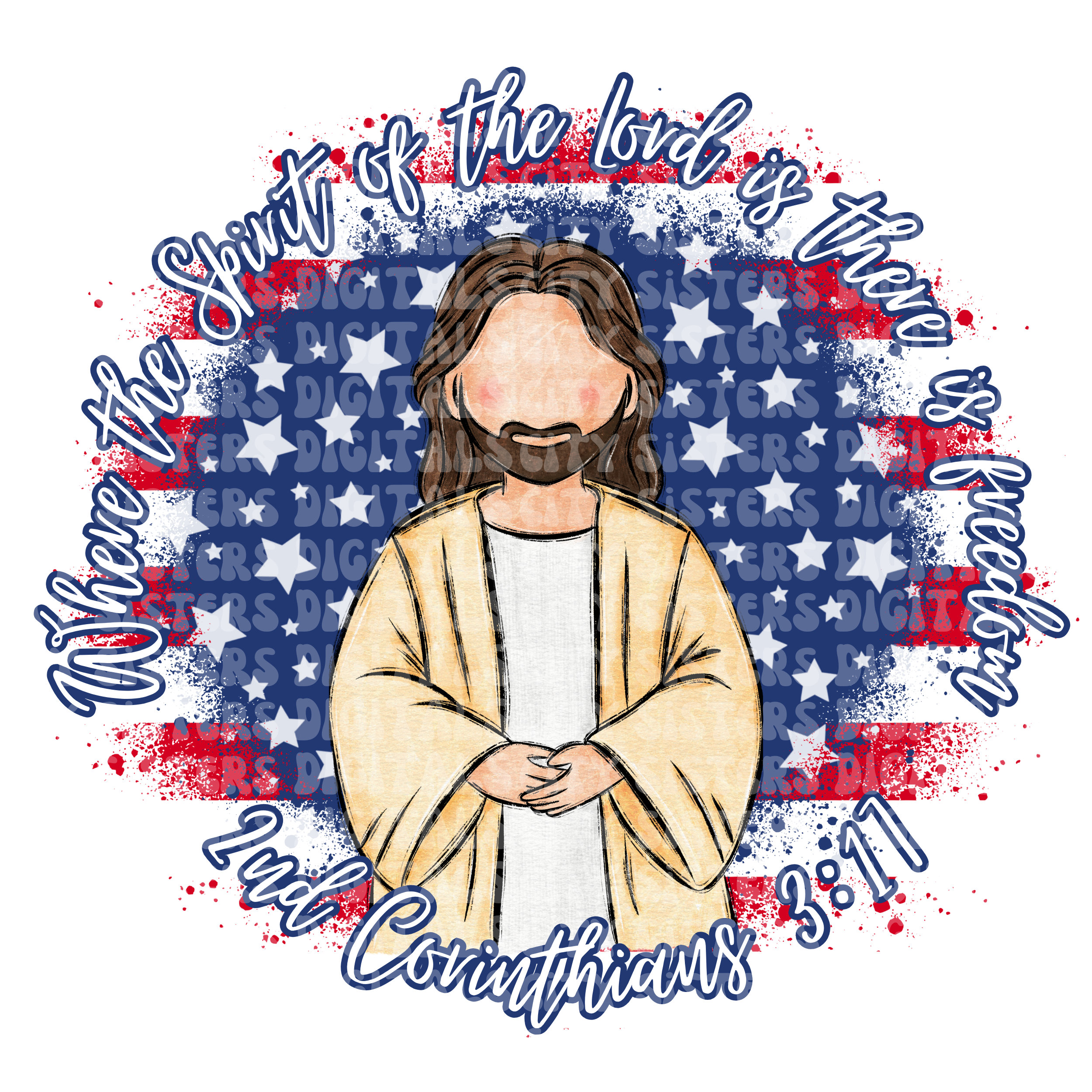 SPIRIT of the LORD Png, Jesus Png, 4th of July Digital Design, 4th of ...