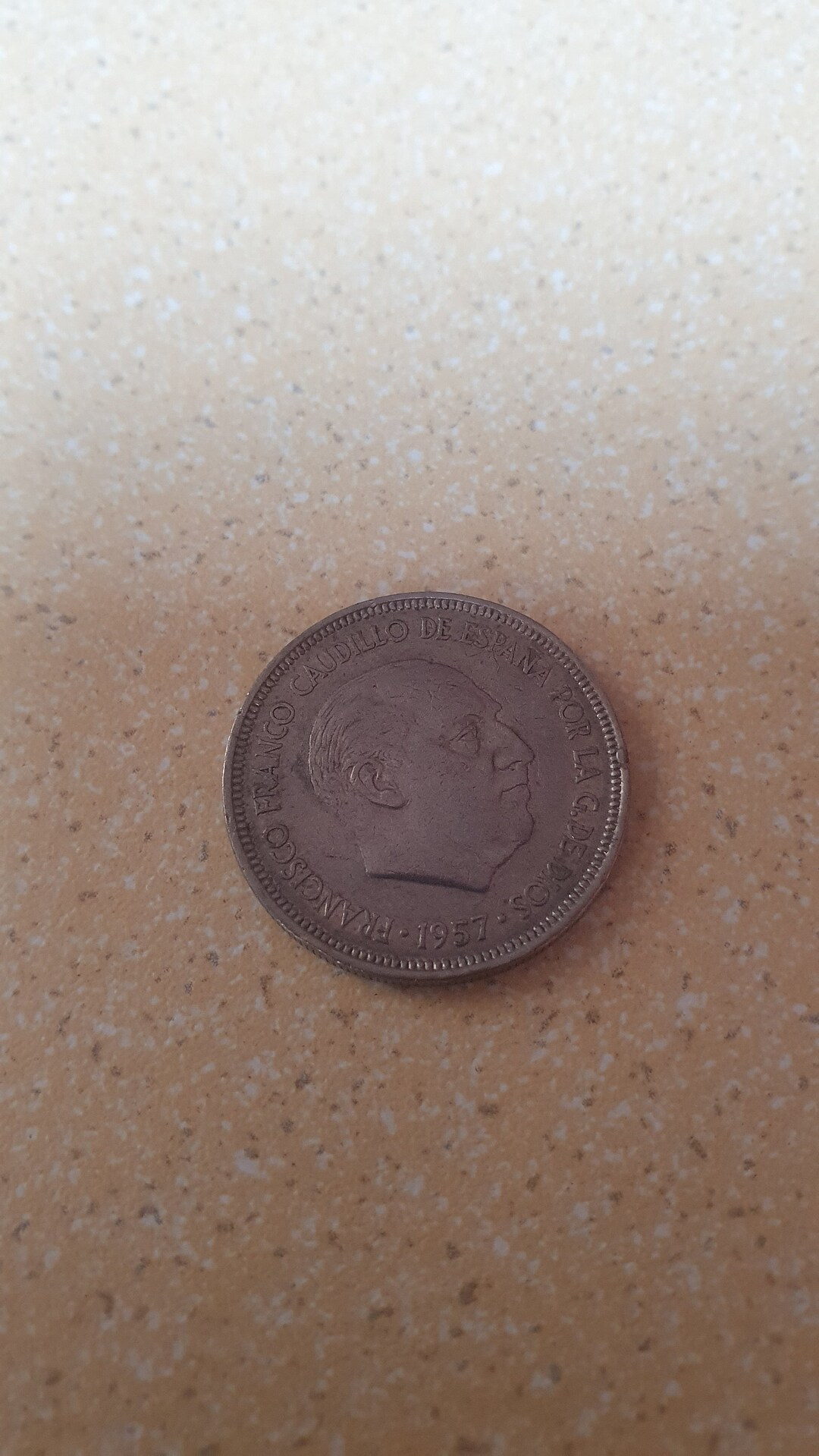 5 Ptas 1957 With 73 in the Star - Etsy