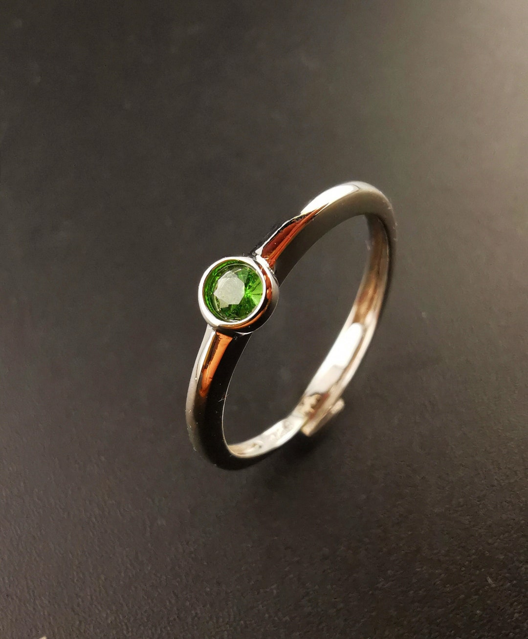 Tsavorite Stacking Rings Natural Tsavoriterare Green Garnetjewelry Birthday Gift Perfect Gift ...
