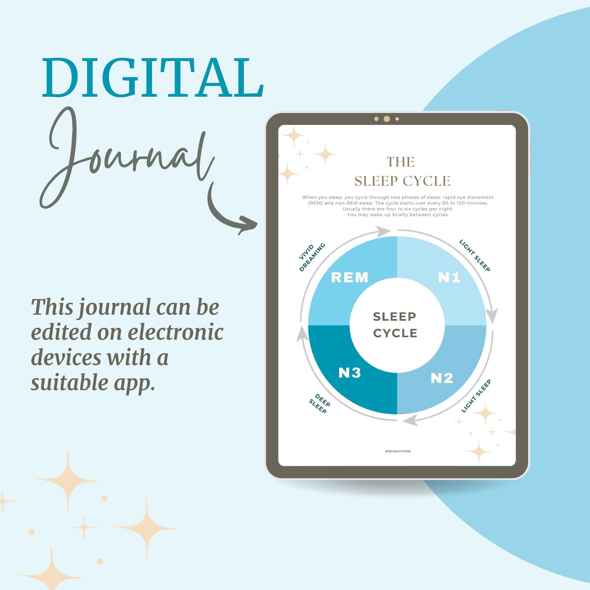 Sleep Hygiene Workbook, Journal, CBT, Worksheets, Printable, Digital ...