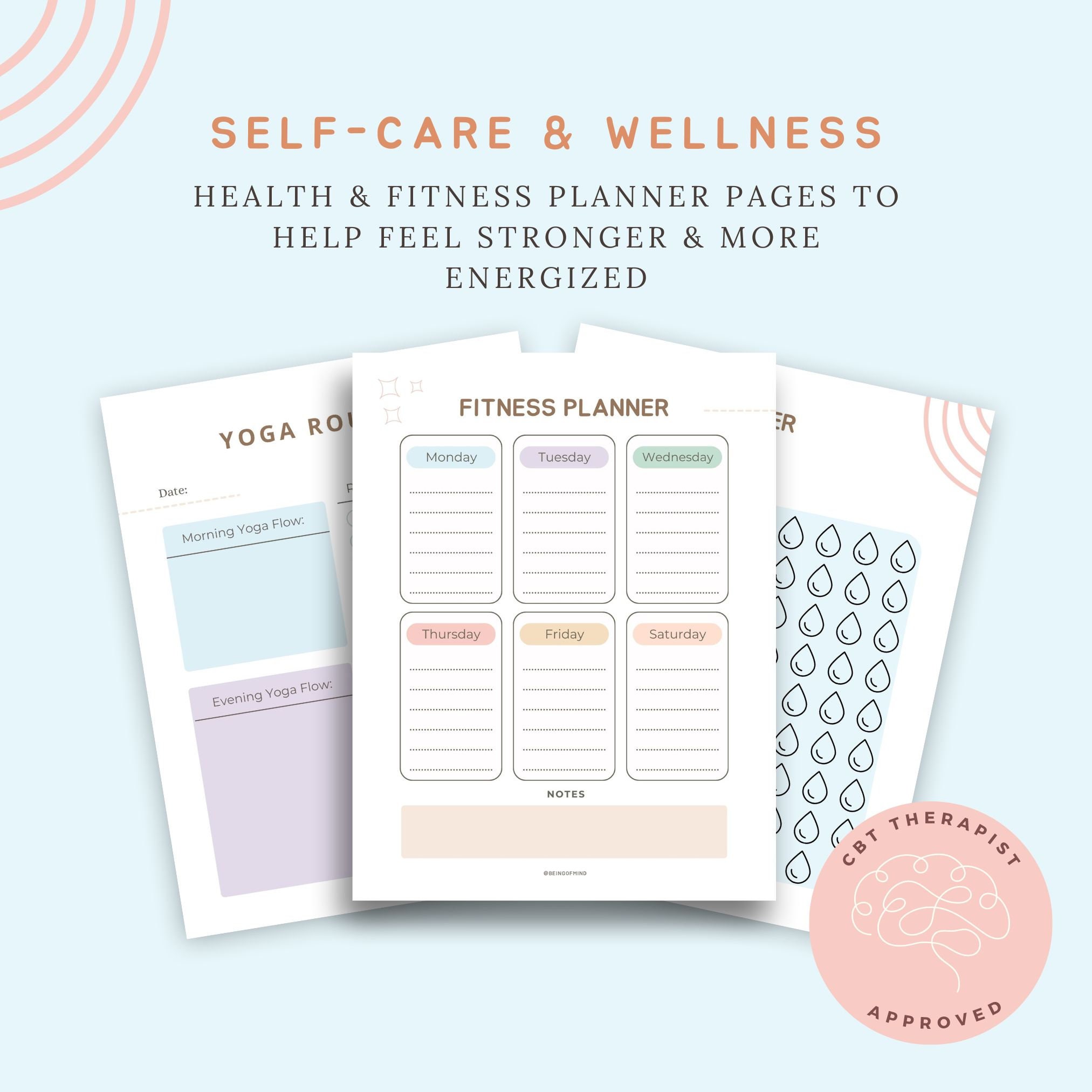 Selfcare & Wellness Cbt Journal, Planner, Self Care Journal, Self Care ...