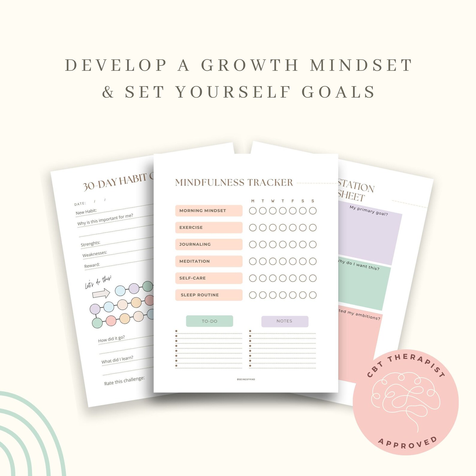 Self Development & Personal Growth CBT Journal, Best Selling, Mental ...