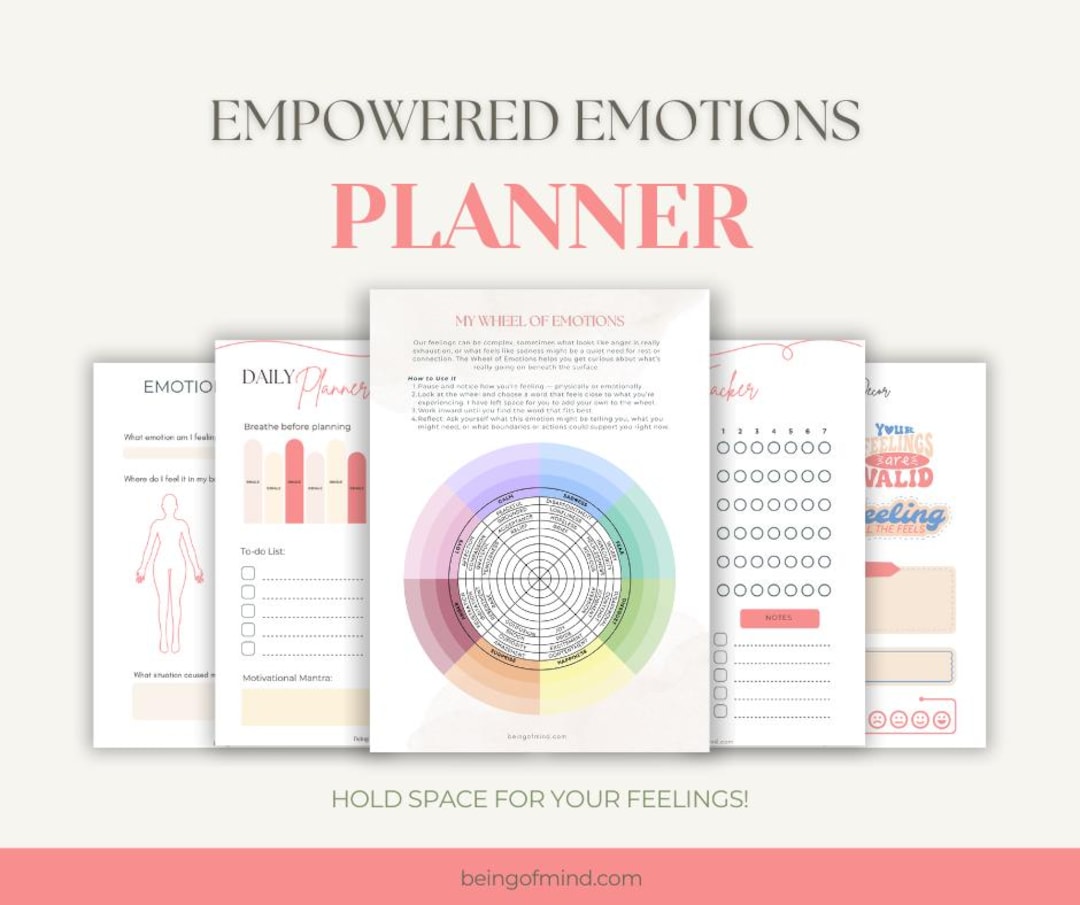 Empowered Emotions Planner 2026, Wellbeing Journal for Mental Health ...