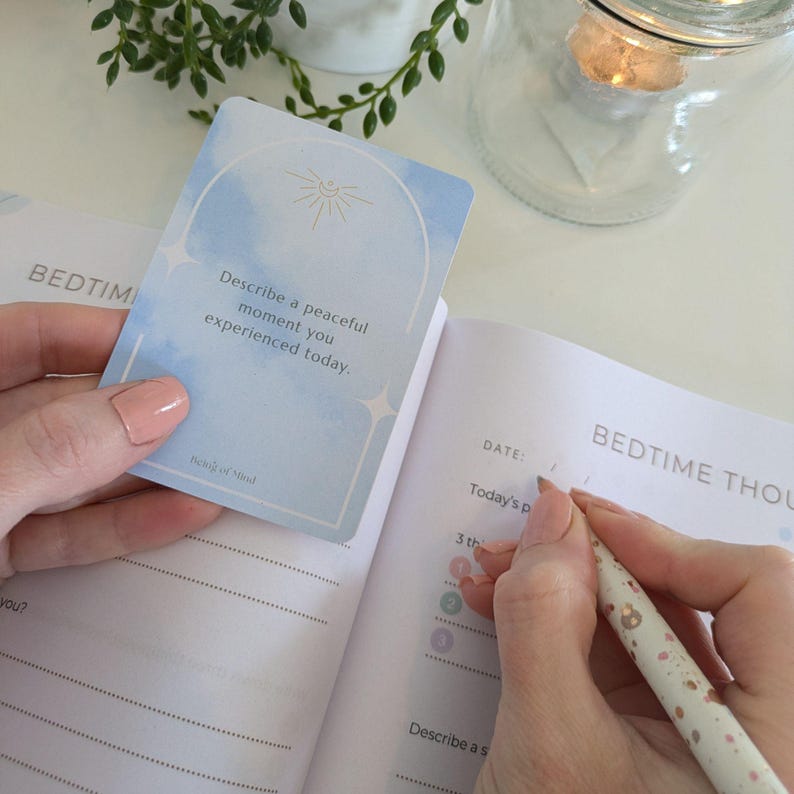Printable Bedtime Journaling Prompt Cards: Self-love & Sleep Hygiene ...