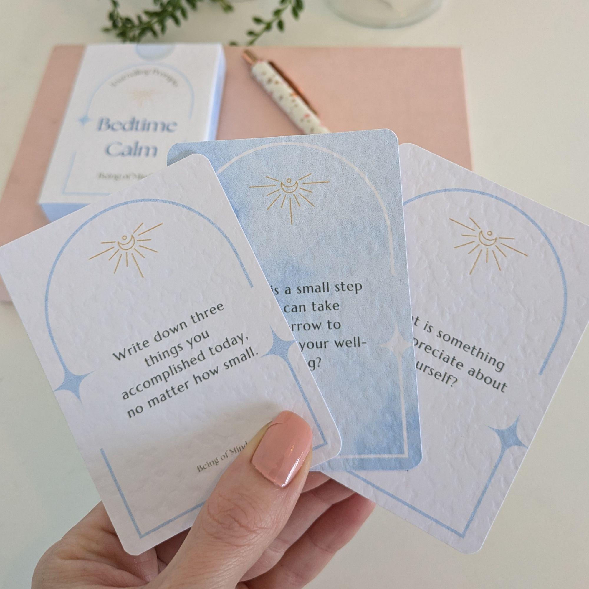 Printable Bedtime Journaling Prompt Cards: Self-love & Sleep Hygiene ...