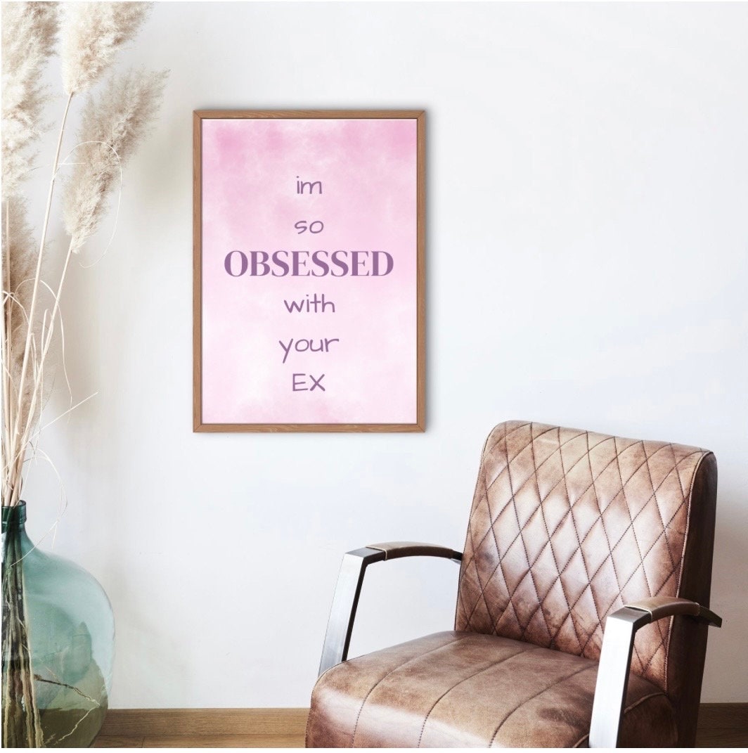 Olivia Rodrigo obsessed song lyric digital download poster by JeBest ...
