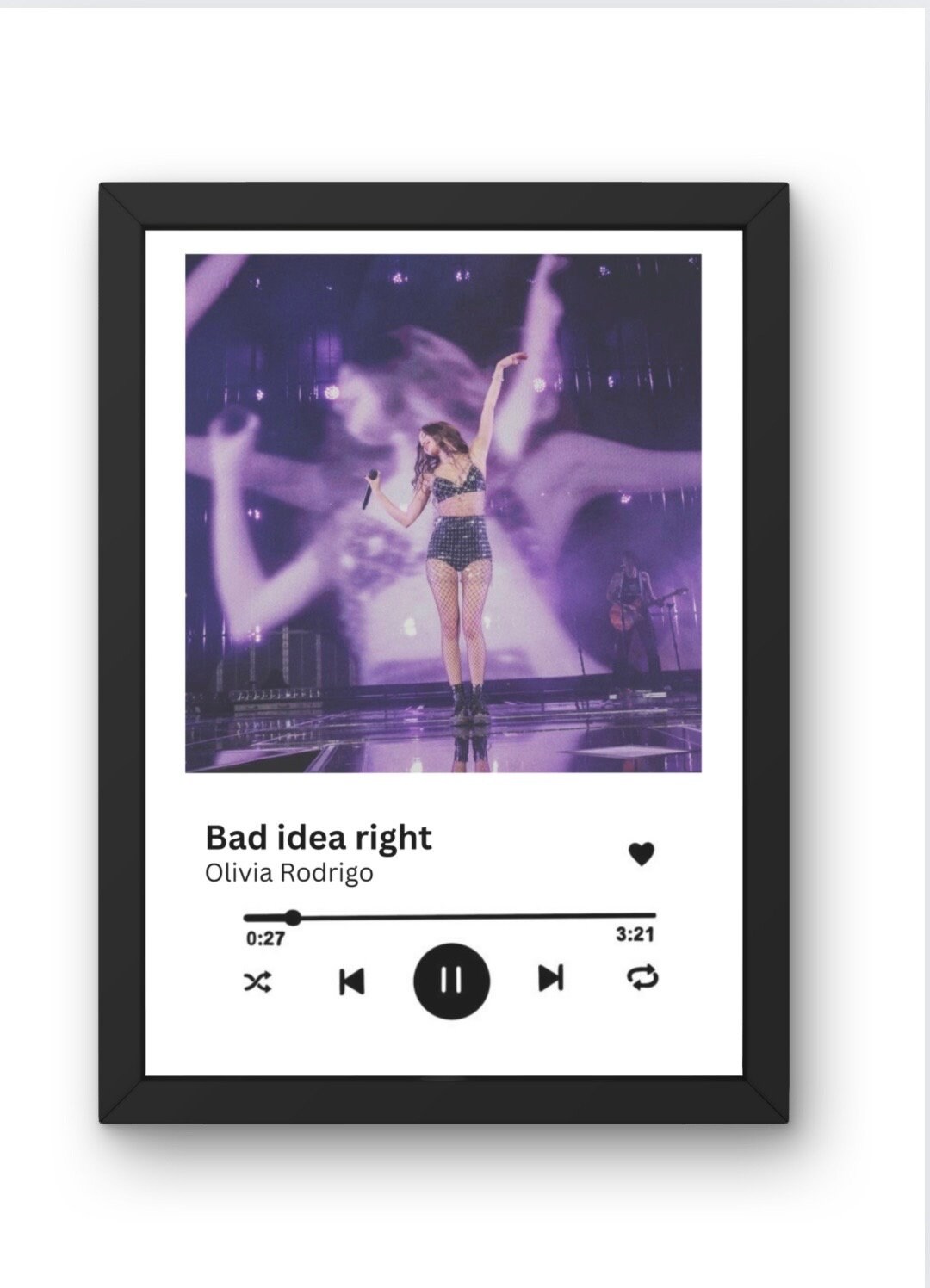 BAD IDEA RIGHT Olivia Rodrigo Music Poster. Digital Wall Art - Etsy