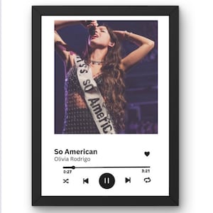 SO AMERICAN Olivia Rodrigo Poster Music Digital Download - Etsy