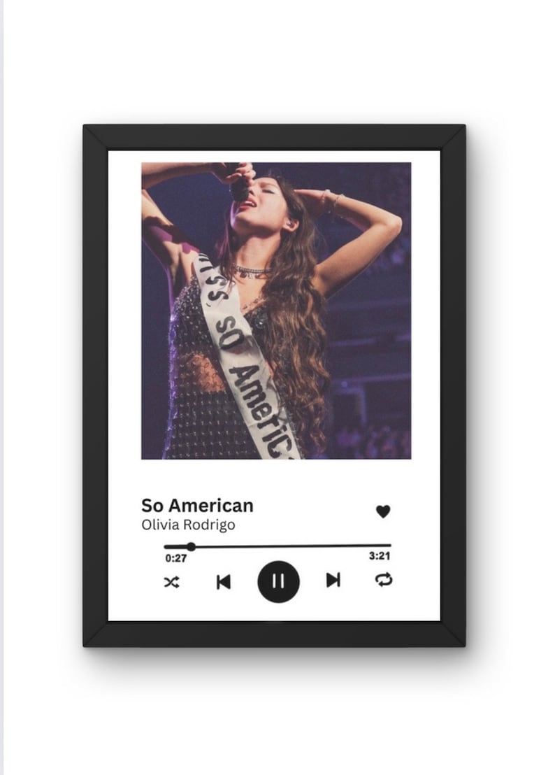 SO AMERICAN Olivia Rodrigo Poster Music Digital Download - Etsy
