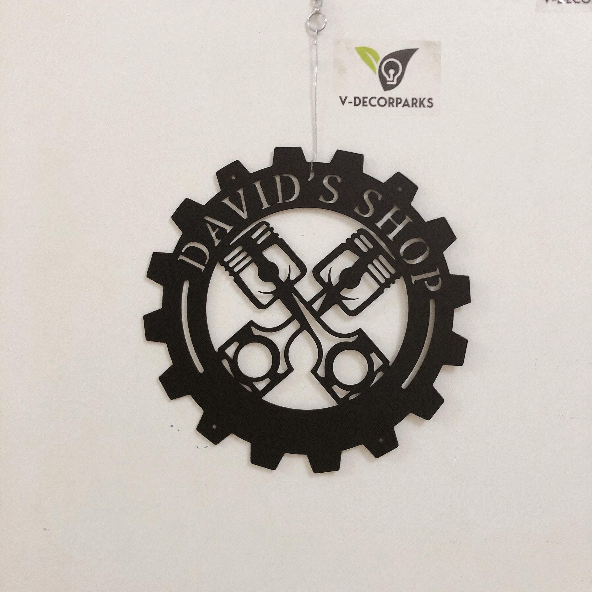 Custom Mechanic Shop With Pistol Metal Art Sign, Garage Sign, Auto Shop ...