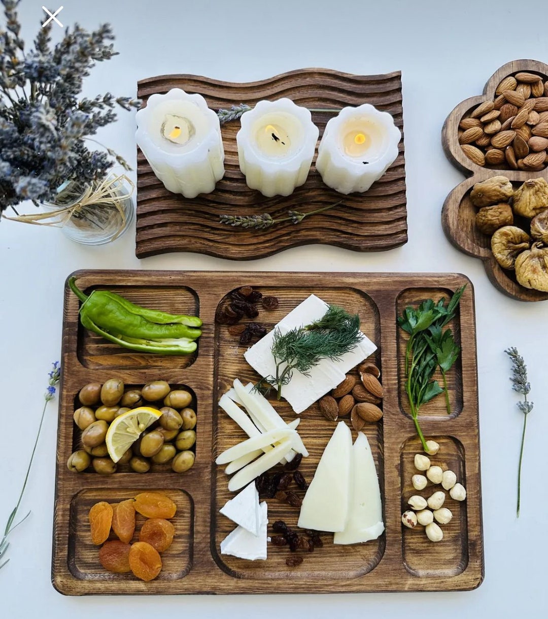 Natural Wood Cheese Presentation Plate - Etsy