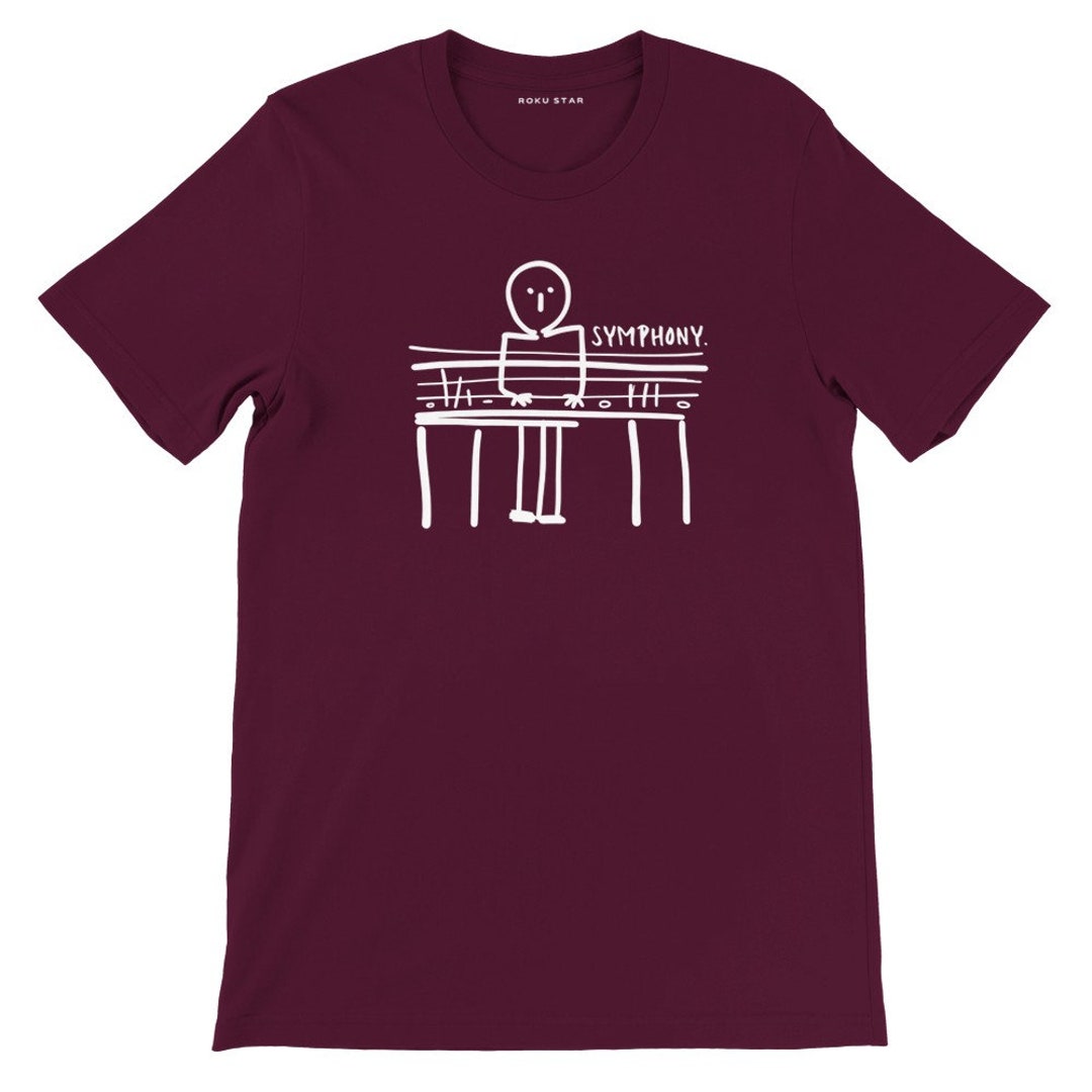 Symphony Print Shirt Line Art Graphic Tee - Etsy