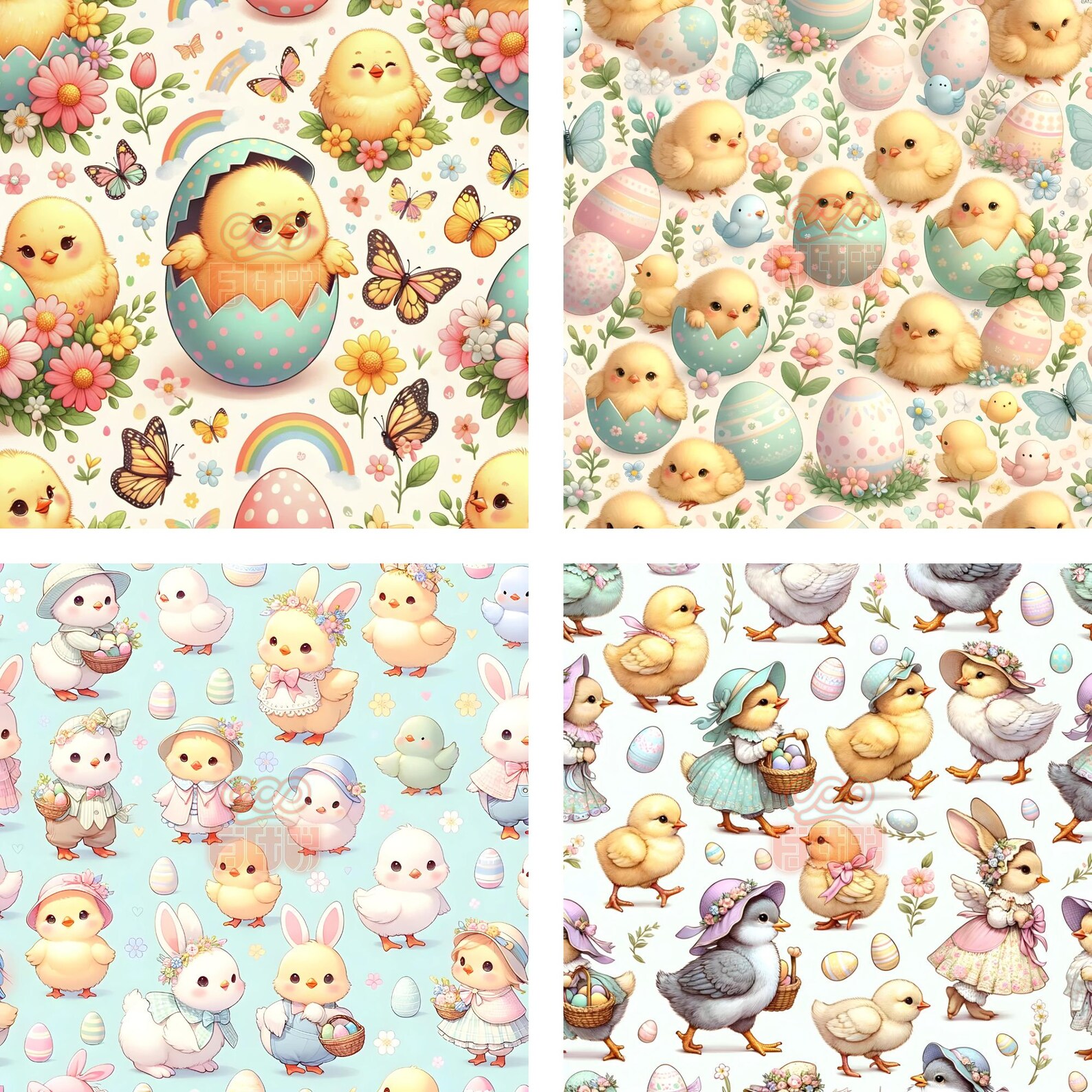 Happy Easter Digital Papers |20 Easter Digital Papers | Easter ...