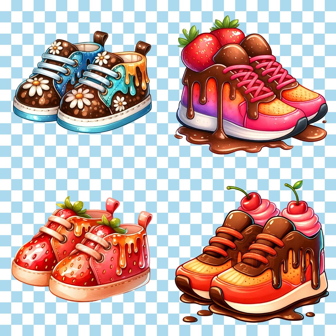 Watercolor Sweet Shoes Clipart,16 High Quality Pngs,watercolor Shoes ...