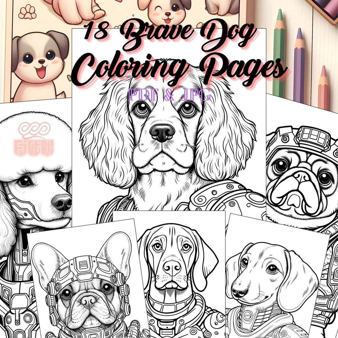 Brave Dog Coloring Pages | 18 Jpgs Coloring Pages | Printable Coloring ...