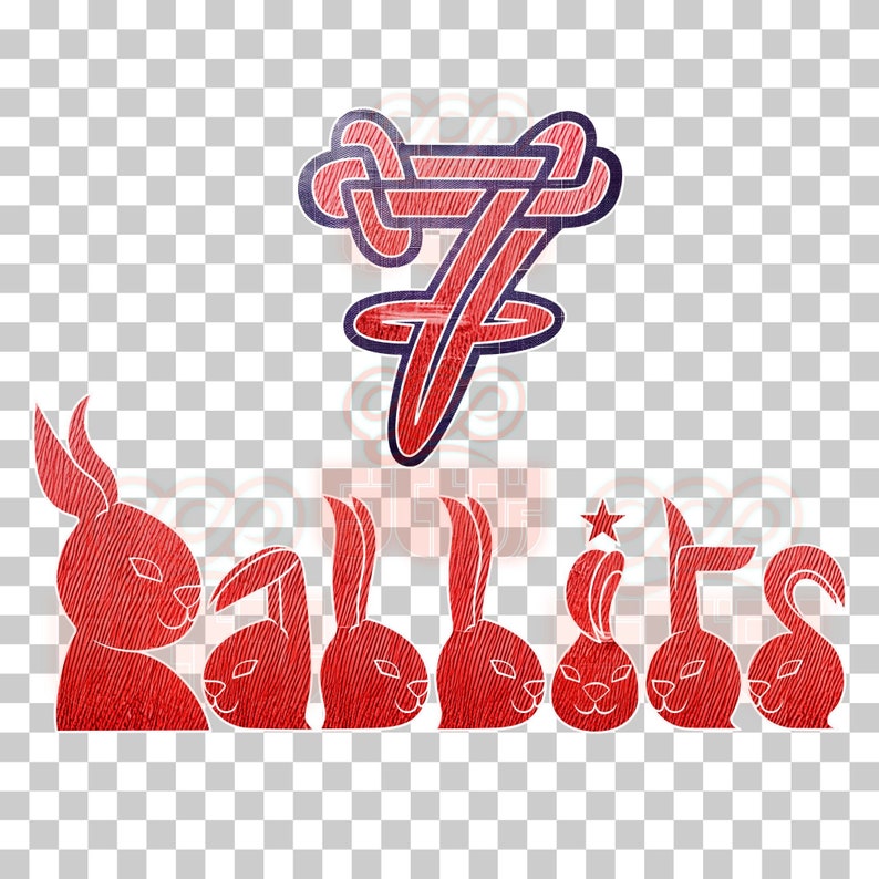 7 Rabbits PNG by Qoofactor |high Quality PNG | Sublimation Design ...