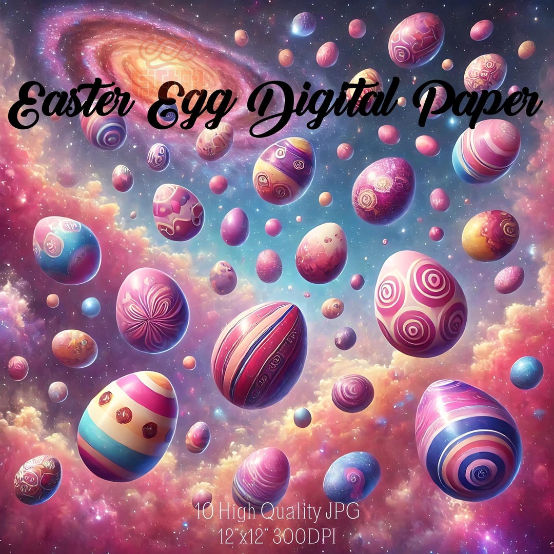 Easter Egg Digital Paper,10 High Quality Jpg,easter Egg Background ...